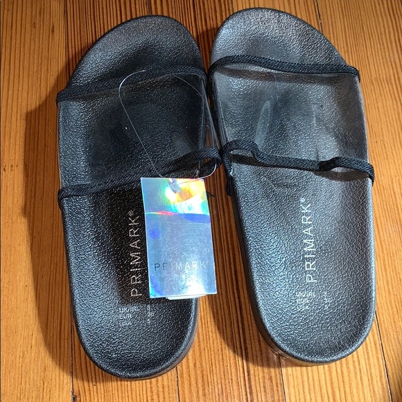 Primark | Shoes | Primark Black Perspex Pool Slides | Poshmark